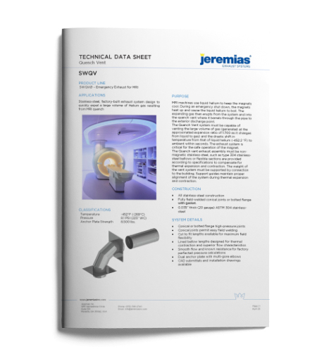 MRI Quench Vents | Jeremias® Exhaust Systems
